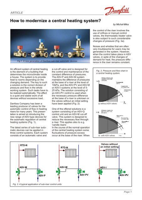 How to modernize a central heating system? - Danfoss.com