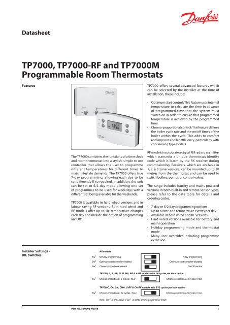 TP7000 Datasheet - Danfoss.com