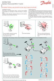 Installation Instructions Radiator thermostat RA 2000 ... - Danfoss.com