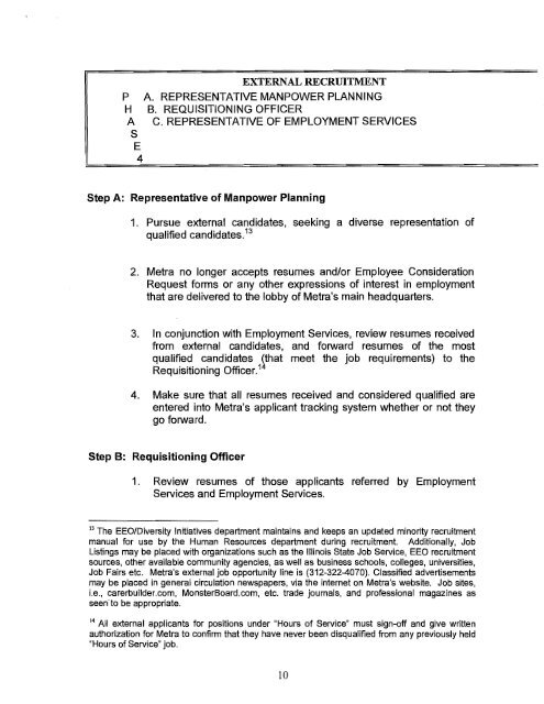 Risk Assessment and Internal Controls Report - Metra