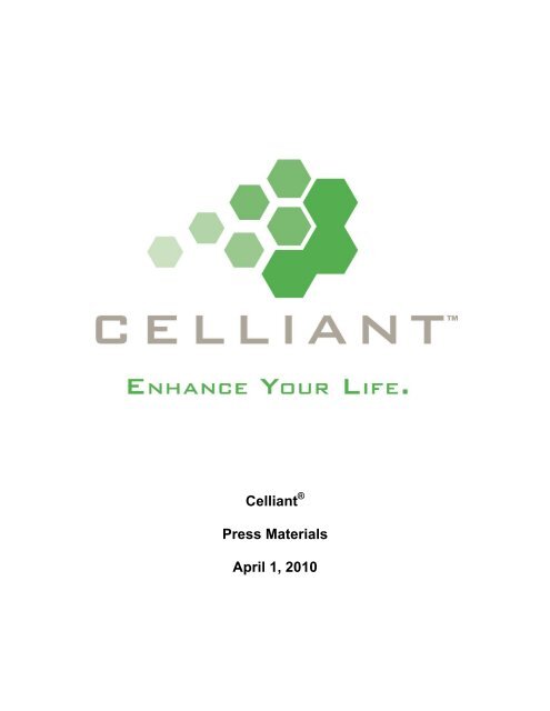 Celliant Press Kit - visit site