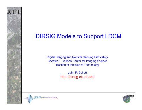 DIRSIG Models to Support LDCM - Landsat