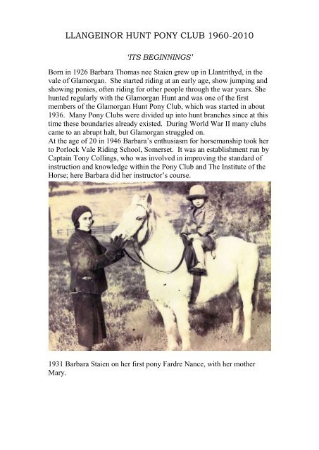 Brocklesby Hunt Pony Club