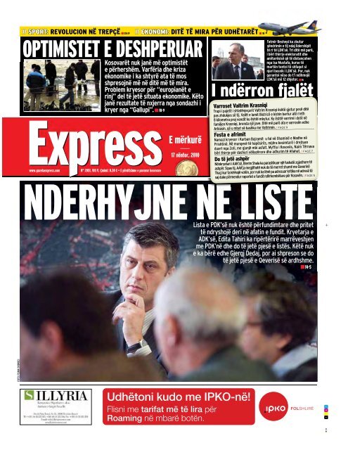 OPTIMISTET E DESHPERUAR - Gazeta Express