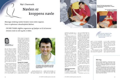 Navlen er kroppens navle - Chi Nei Tsang - The Art & Essence School