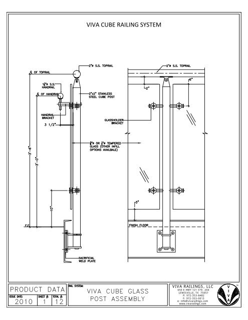 Product Data Sheet- Glass / Cable