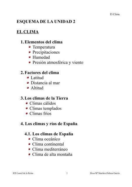 Tema 2. El clima