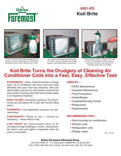 fm 4501-es - Delta Foremost Chemical
