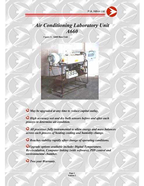 Air Conditioning Laboratory Unit A660