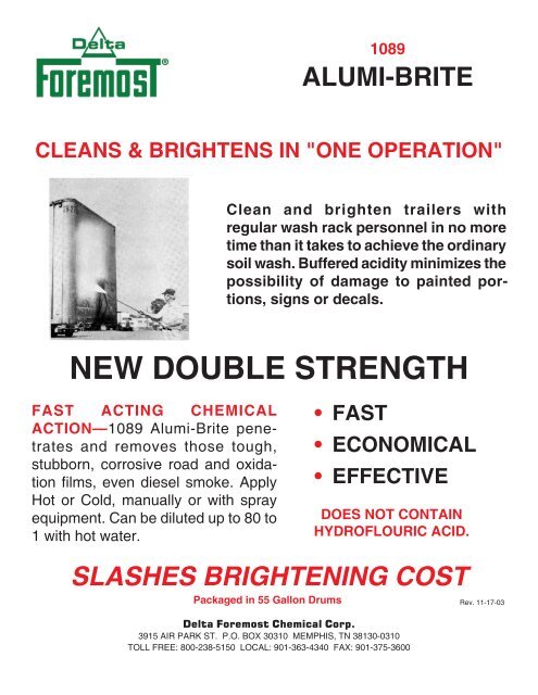 fm 1089 - Delta Foremost Chemical