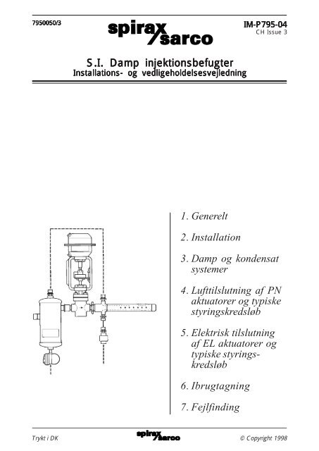 (SI) Steam Injection Humidifiers - Spirax Sarco