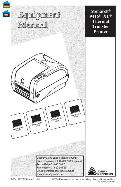 Avery Tisch-Drucker Monarch 9416-XL