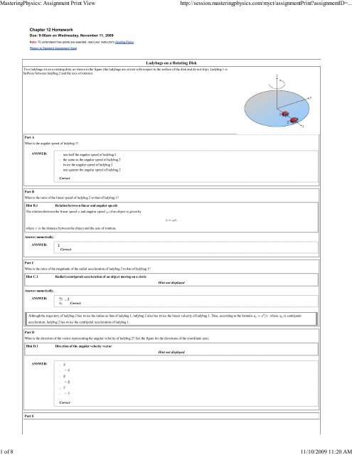 MasteringPhysics: Assignmen...