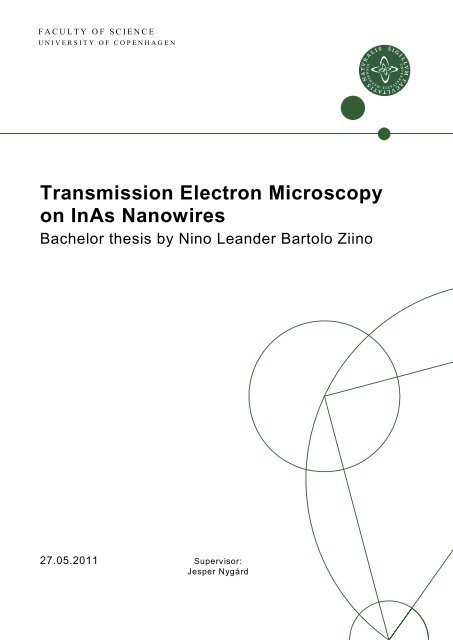 Transmission Electron Microscopy on InAs Nanowires - Niels Bohr ...
