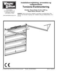 Notice Porte De Garage Wayne Dalton