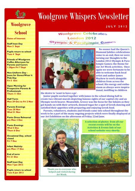 Copy of Summer End of Term July 2012 - Woolgrove School