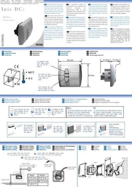 Inteo Inis DC manual - Somfy