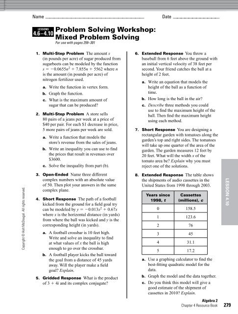 Chapter Resources Volume 1: Chapters 1–5 - MathnMind
