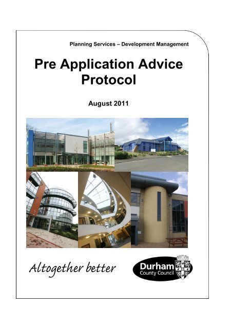 Pre Application Advice Protocol - Durham County Council