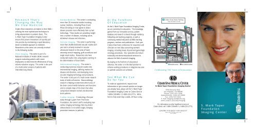 S. Mark Taper Foundation Imaging Center - Cedars-Sinai