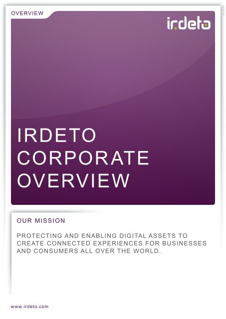 Irdeto Corporate Overview