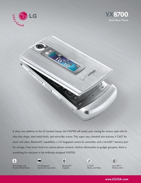 VX8700 Datasheet - LG Electronics