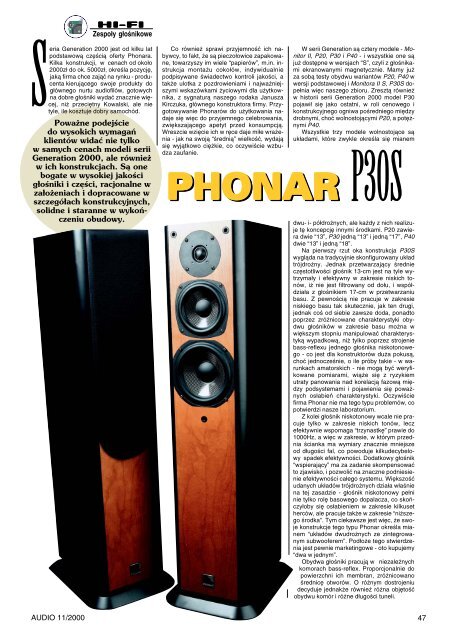 PHONAR P30S PHONAR - Eter Audio