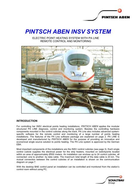 technical description INSV 1.8.hh - Pintsch Aben