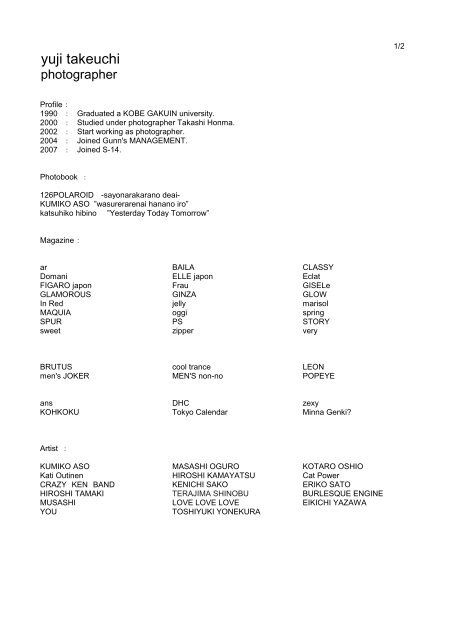 yuji takeuchi - S-14