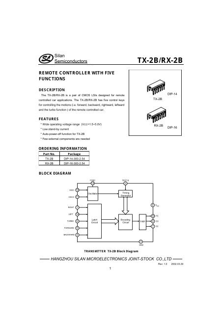 TX-2B/RX-2B - EEWeb