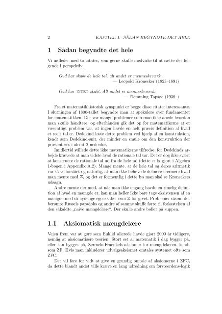 2 KAPITEL 1. SÅDAN BEGYN