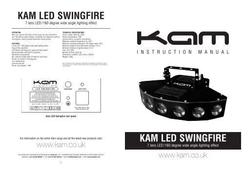 kam led swingfire kam led swingfire