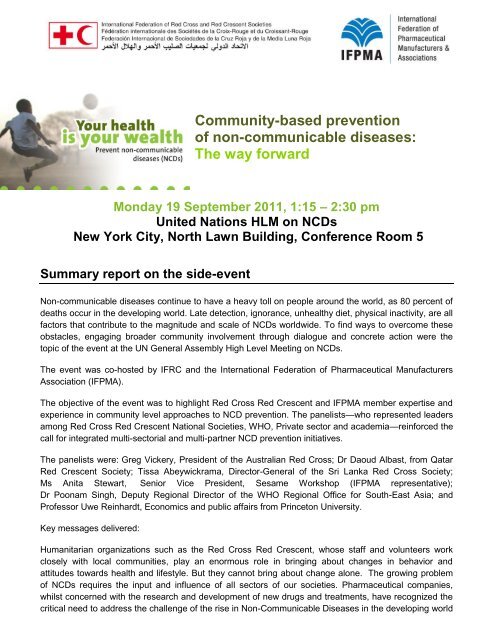 Summary report - International Federation of Red Cross and Red ...