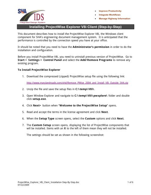 Installing ProjectWise Explorer V8i Client (Step-by-Step)