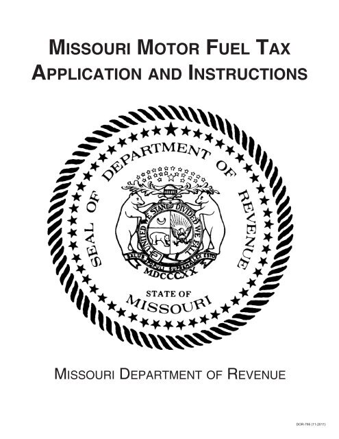 Form 795 - Missouri Department of Revenue