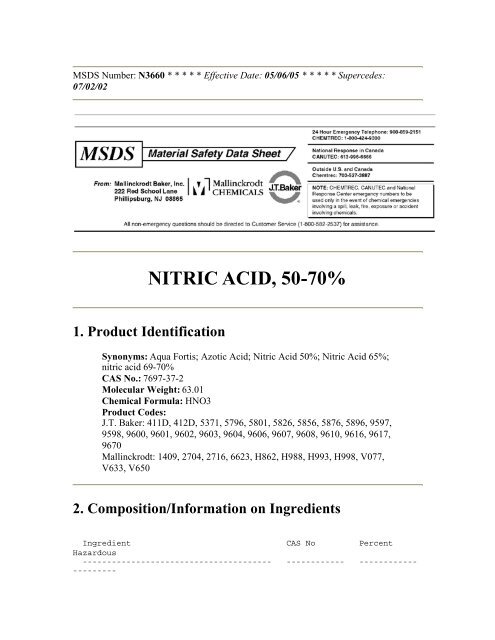 Nitric Acid Msds Antox 73 E MSDS CELCO Inc.