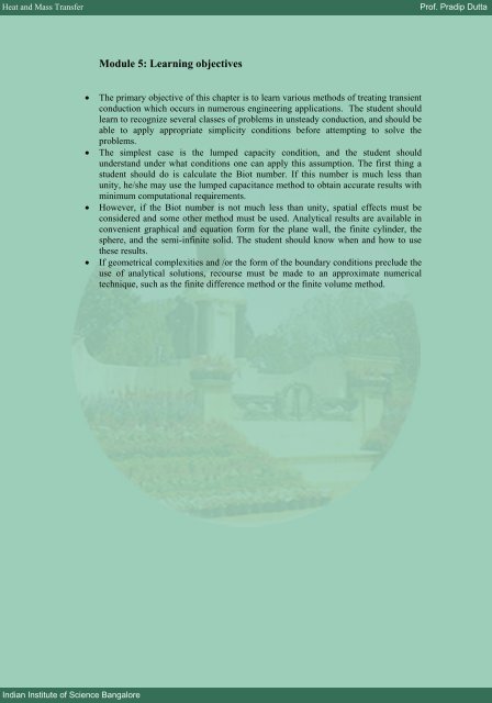 Module 5: Learning objectives - E-Courses