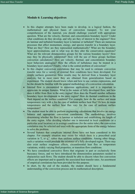 Module 6: Learning objectives - E-Courses