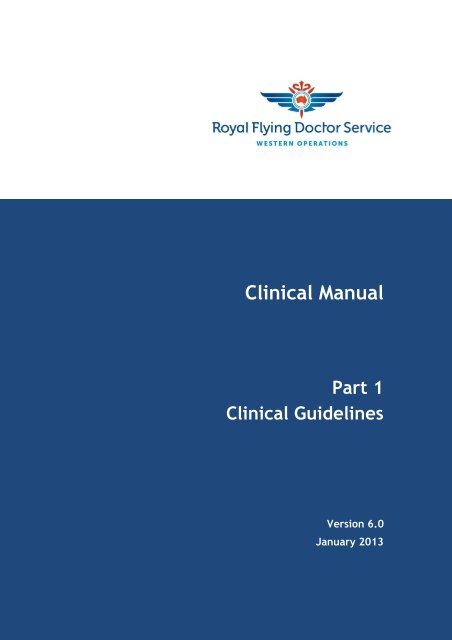Clinical Manual - RFDS - Health Professionals - Royal Flying Doctor ...