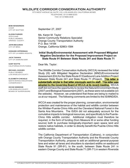 XI_Letter_Revised - Santa Monica Mountains Conservancy - State ...