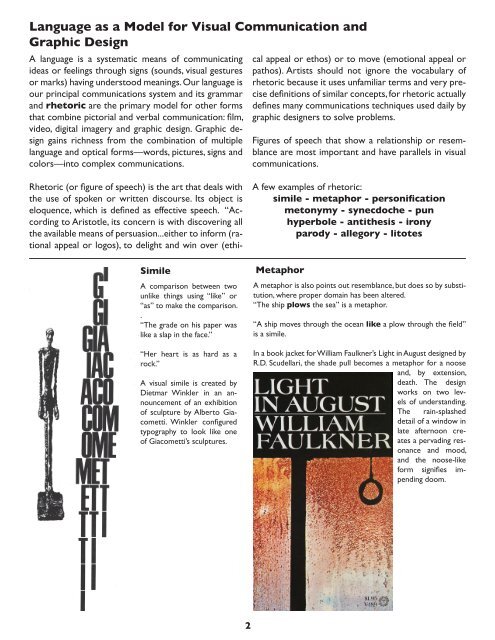 Types of Representation in Visual Communications - IAM