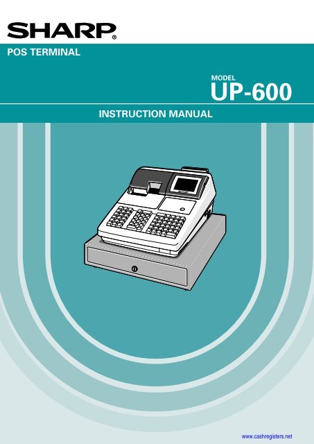 Sharp_UP-600_Instruc.. - Sharp & Casio Cash Registers