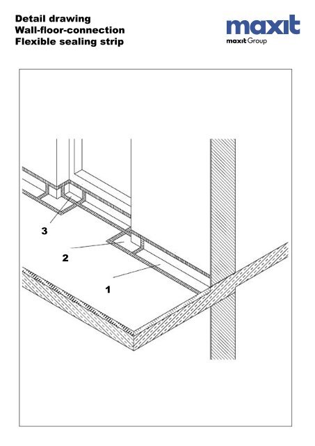 Detail drawing Wall-floor connection Flexible sealing strip D2237.indd