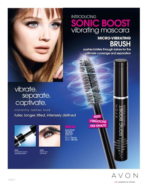 Sonic booSt - Avon the beauty of knowledge - yourAVON.com
