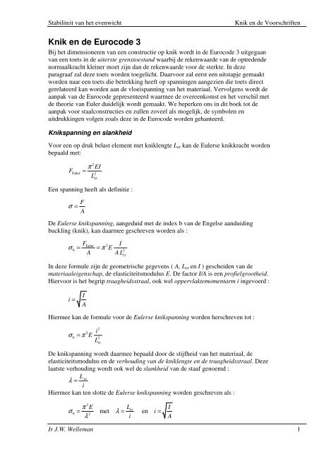 Knik en de Eurocode 3