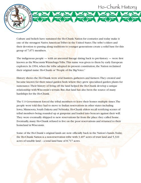 Ho-Chunk History - Ho-Chunk Nation
