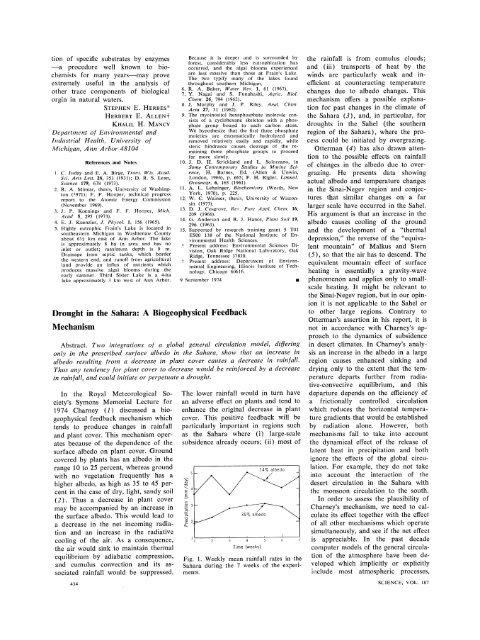 A bio-geophysical feedback mechanism