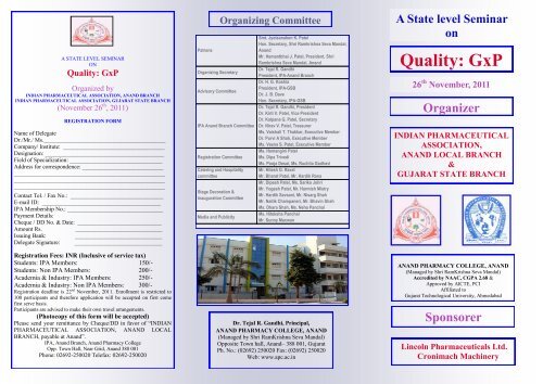 Quality: GxP - Gujarat Technological University