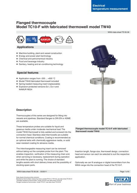 317 kB - WIKA Alexander Wiegand SE & Co. KG