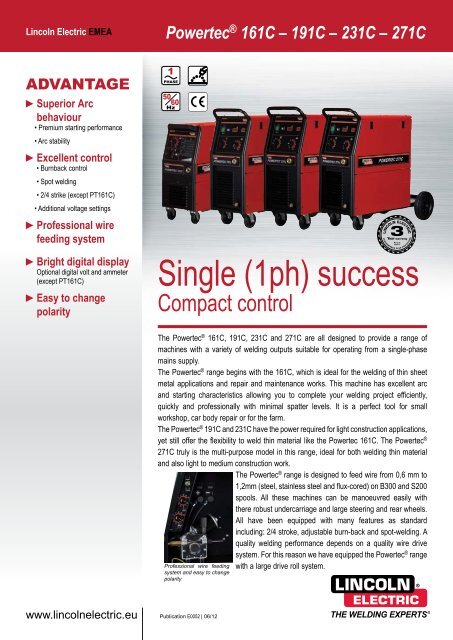 Powertec 161C-191C-231C-271C - Lincoln Electric